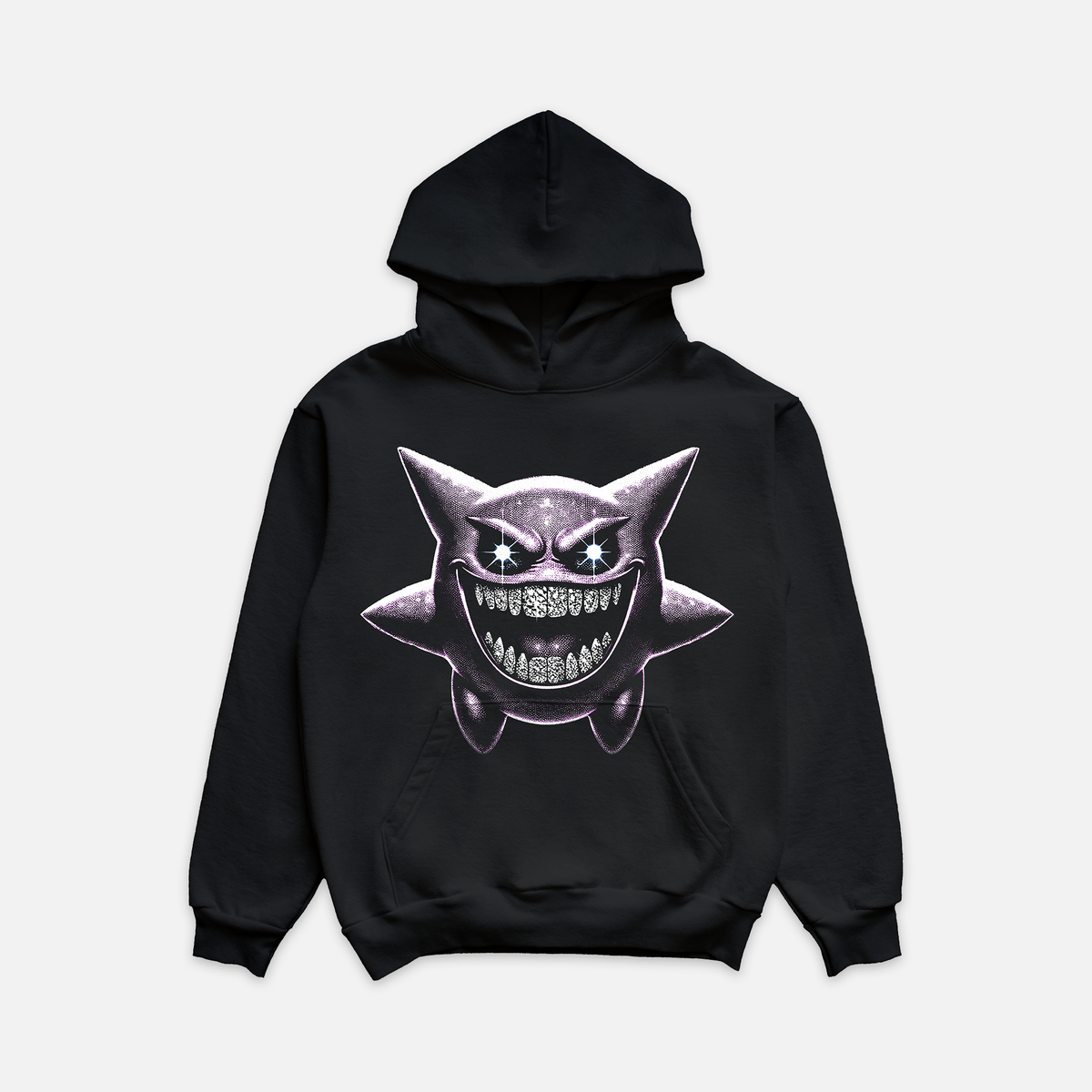 Noir Complete Icy Shadow Rhinestone Hoodie